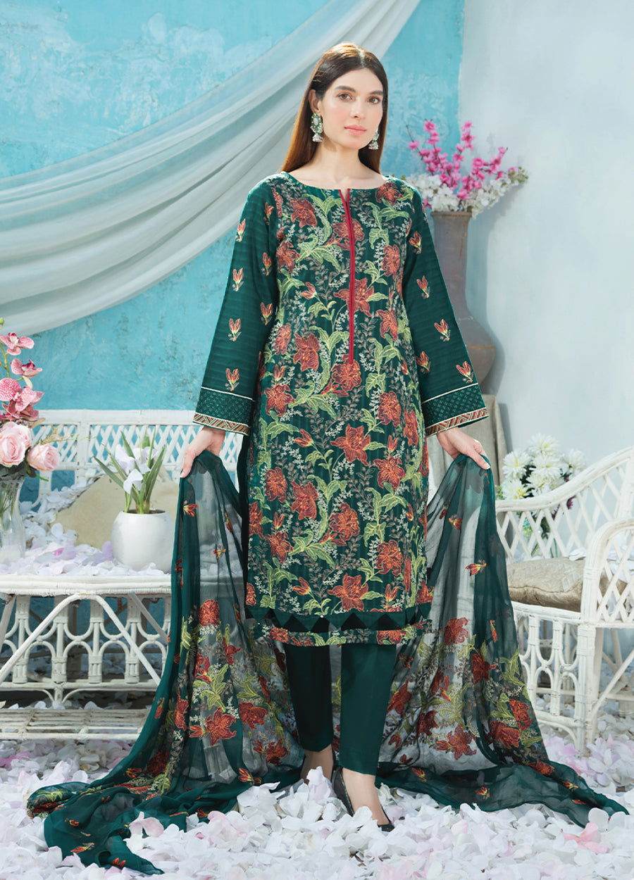 Manizay Khanam Embroidered Fancy Lawn 3Pcs – Jotey