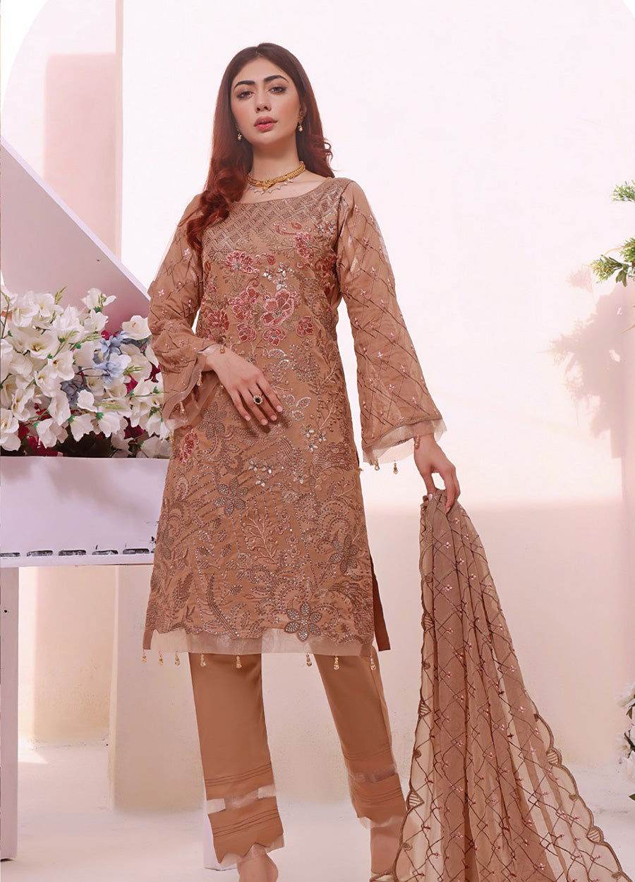 Rida Luxury Fancy Embroidered Unstitched 3pcs – Jotey