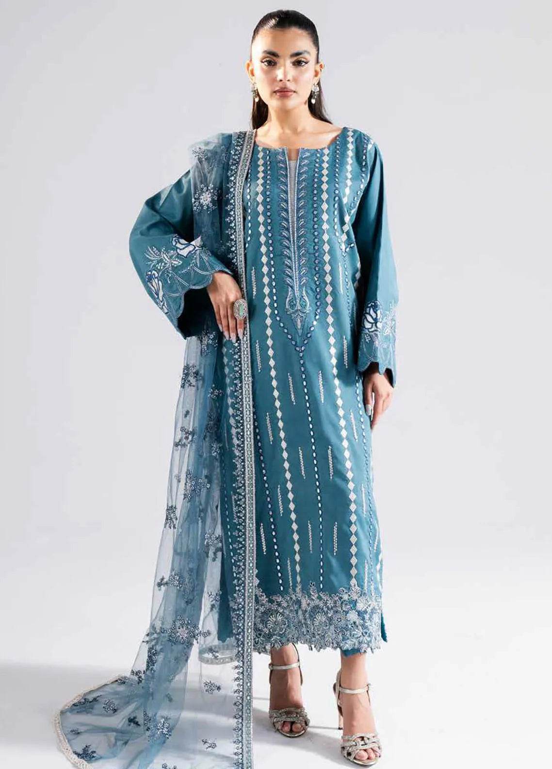 Zarez By Freesia Luxury Embroidered Unstitched 3pcs – Jotey