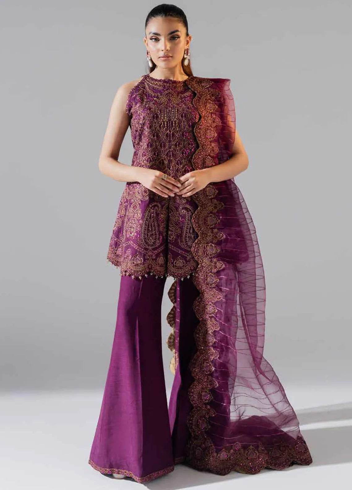 Zarez By Freesia Luxury Embroidered Unstitched 3pcs – Jotey